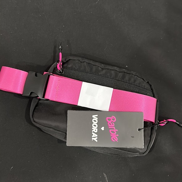 Barbie | Bags | Barbie Vooray Quinn Belt Bag Black Pink | Poshmark
